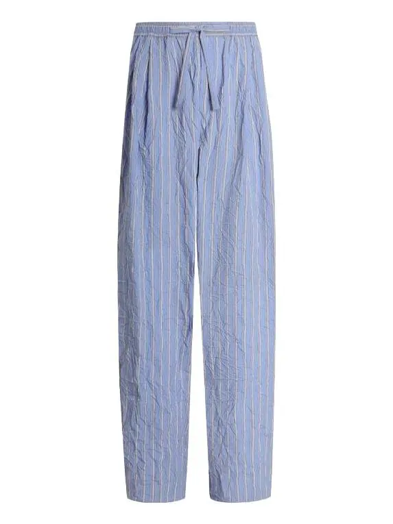 Dolce & Gabbana Striped Wide-leg Trousers - Blue