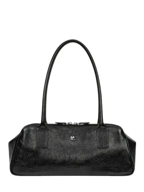 COURREGES Courrèges Shoulder Bag With Logo Detail - Black