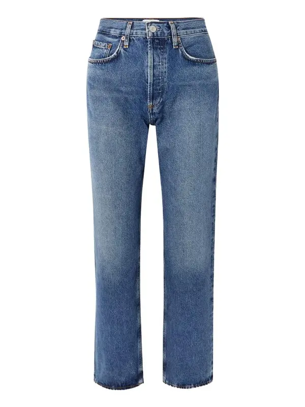 AGOLDE Lana High-rise Straight Jeans - Medium Denim Blue
