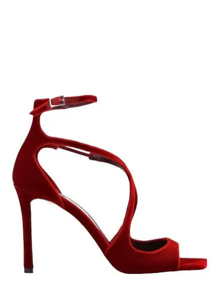 JIMMY CHOO Azia 95 Heeled Strap Sandals - Red