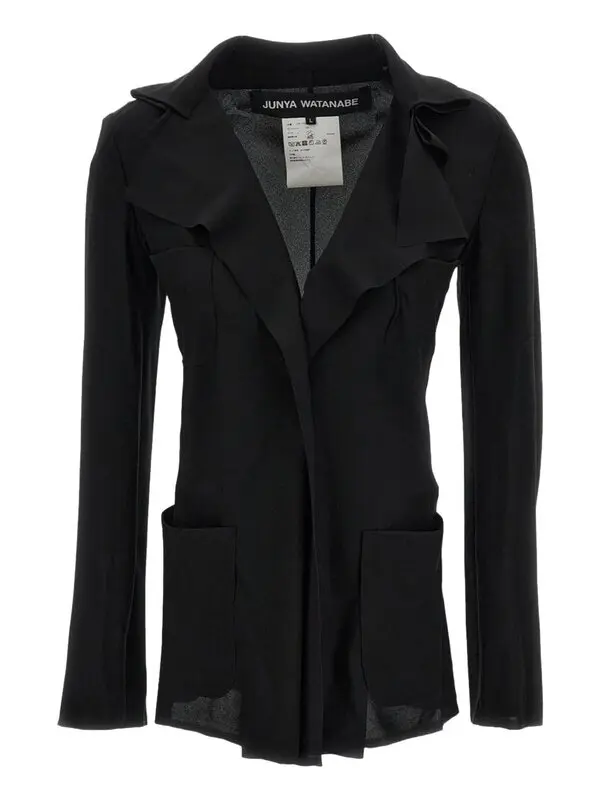 Junya Watanabe Long-sleeved Draped Jacket - Black