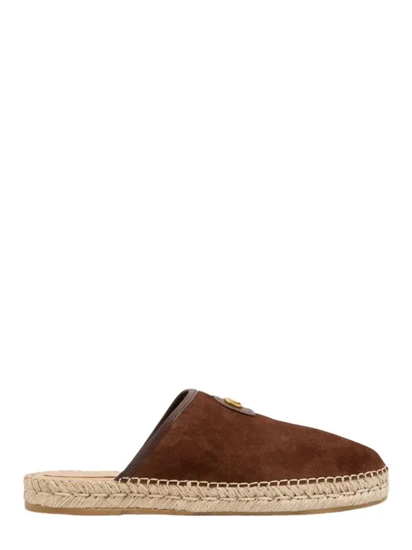 Valentino Garavani Vlogo Signature Slip-on Espadrilles - Brown