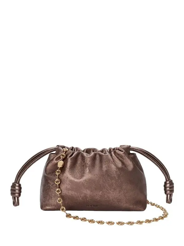 Loewe Mini Flamenco Clutch Bag - Bronze