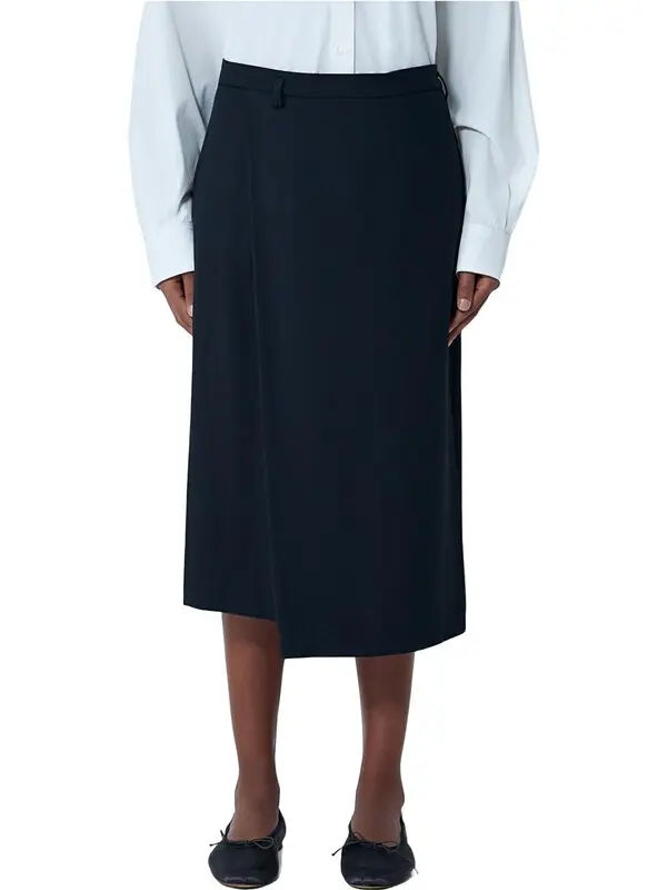 THE ROW Azarion Midi Skirt - Black