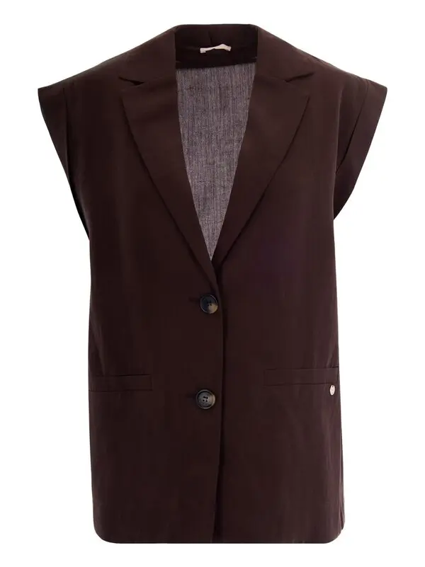 Liu Jo Single-breasted Waistcoat - Black