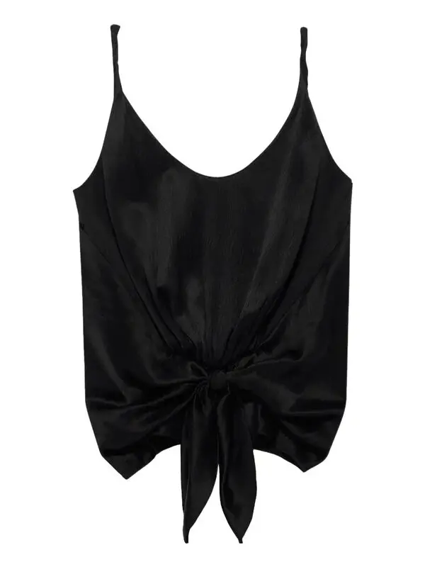 J.W.ANDERSON Knot V-neck Top - Black