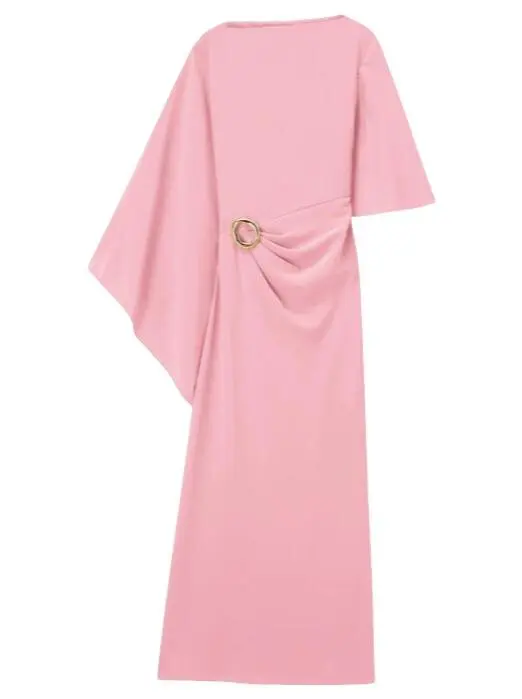 JOSEPH Joya Dress Asymmetrical Maxi - Blush