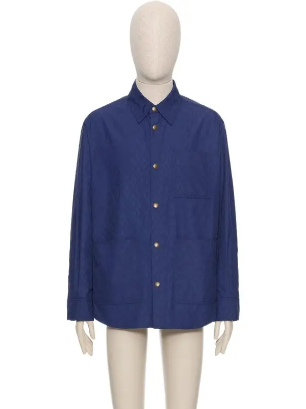 Valentino Garavani Zip-up High Neck Bomber Jacket - Gulf Blue