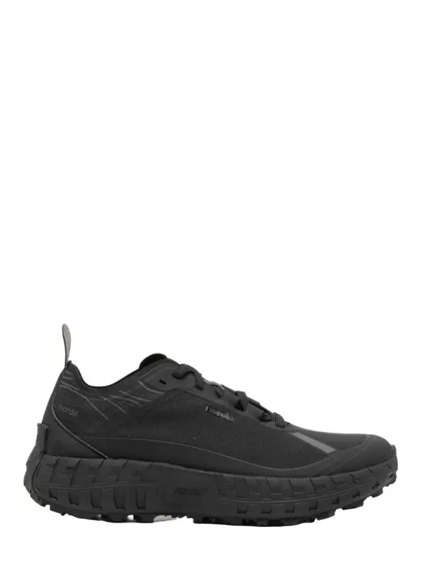 NORDA Lace-up Sneakers With Textured Sole - Black