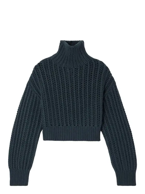 Brunello Cucinelli Long-sleeved High Neck Knitwear - Black