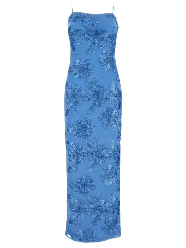 ROTATE BY BIRGER CHRISTENSEN Floral Maxi Dress - Blue