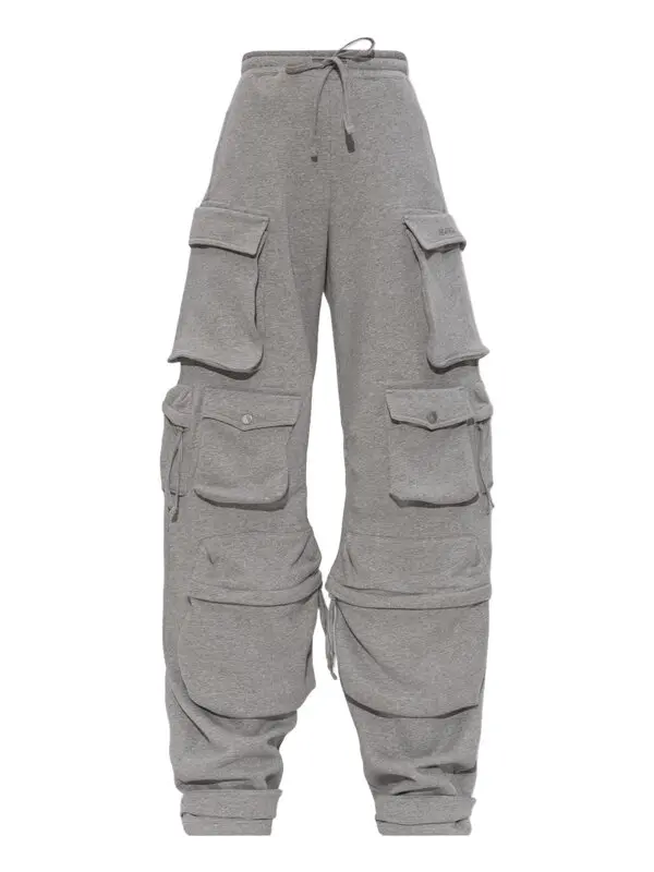 Attico Cargo Drawstring Pants - Grey
