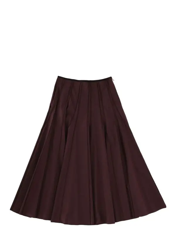ALYSI Flared Maxi Skirt - Black