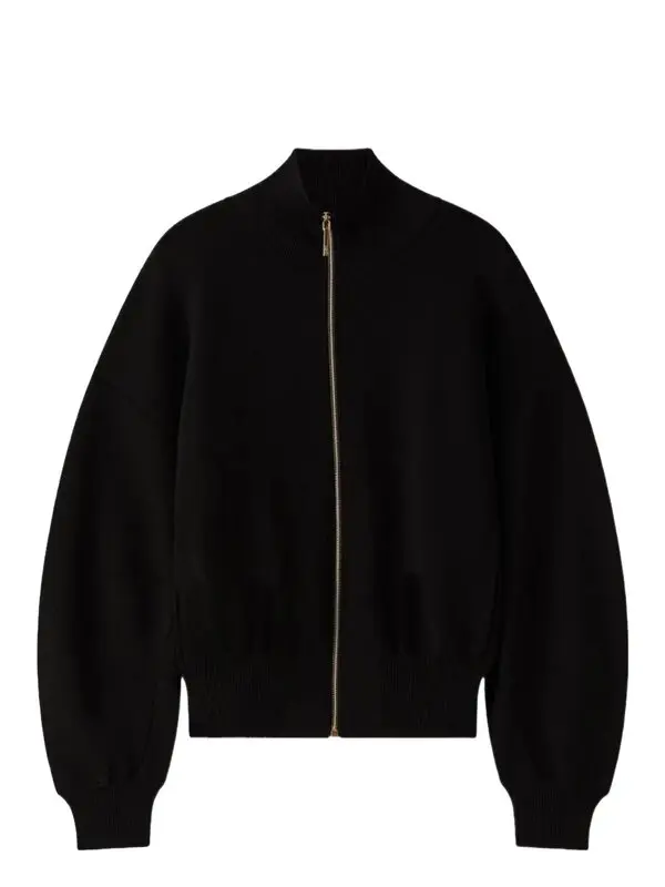 JOSEPH Sable Milano Balloon Sleeve Zip Jacket - Black