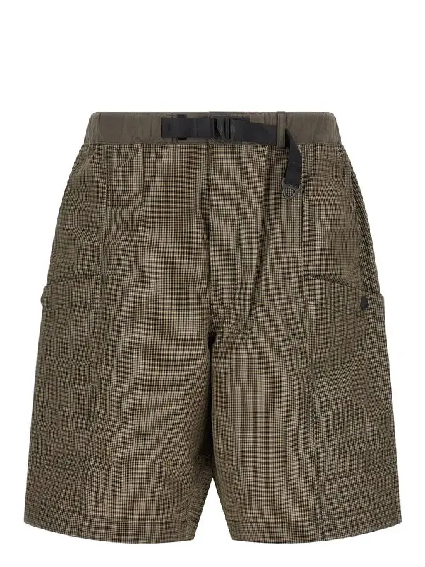 Comme Des Garçons Vichy Micro-check Bermuda Shorts - Green