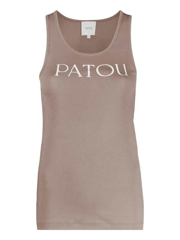 PATOU Logo Tank Top - Nude