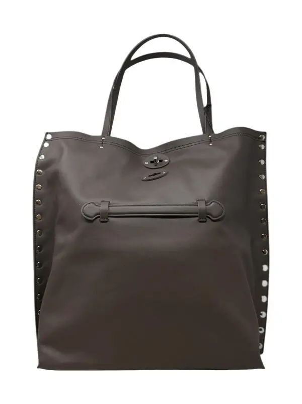 ZANELLATO Tote Bag With Silver Hardware - Black