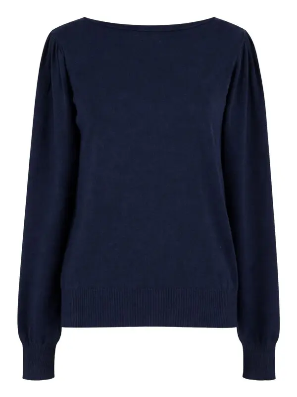 TWINSET Gathered Shoulder Sweater - Black