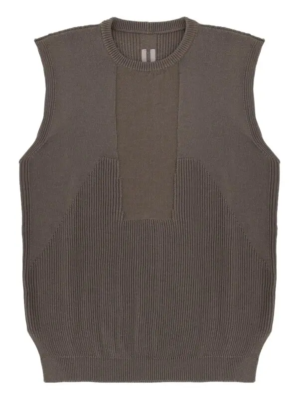 Rick Owens Ribbed-knit Vest - Black