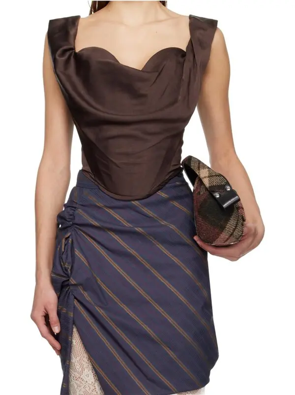 VIVIENNE WESTWOOD Sweetheart Neck Corset Top - Black