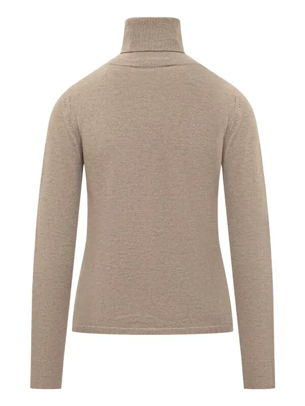 Max Mara Roll-neck Knitted Jumper - Nude