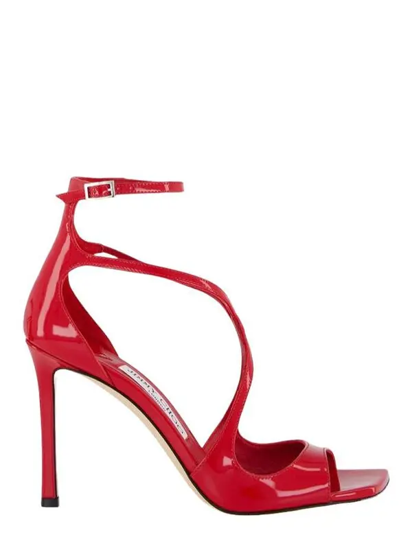 JIMMY CHOO Azia 95 Stiletto Sandals - Ruby Red