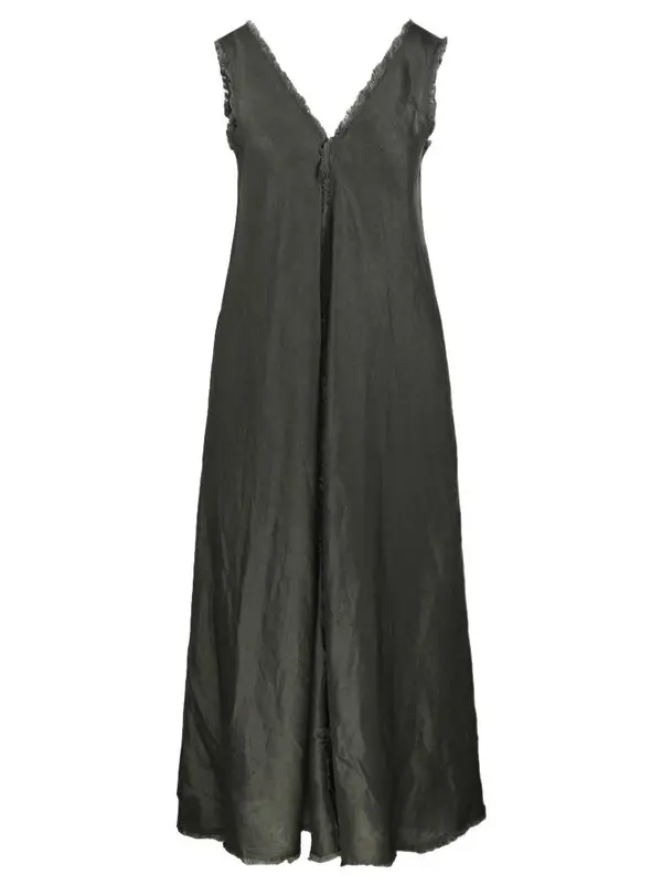 P.a.r.o.s.h Sleeveless V-neck Maxi Dress - Black