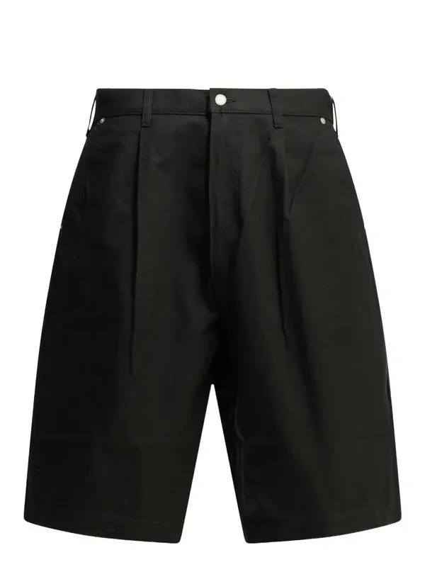 Comme Des Garçons Pleated High-waist Shorts - Black