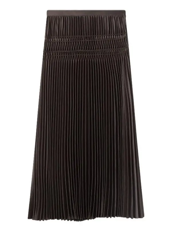 JOSEPH Pleated Maxi Skirt - Brown