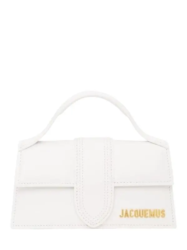 Jacquemus Le Bambino Logo Plaque Top Handle Bag - White