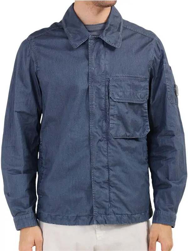 C.P. COMPANY Lens Detail Chest Pocket Jacket - Midnight Blue