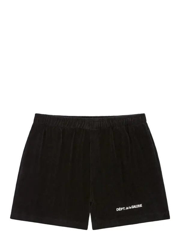 GALLERY DEPT. French Zuma Logo Textured Shorts - Black