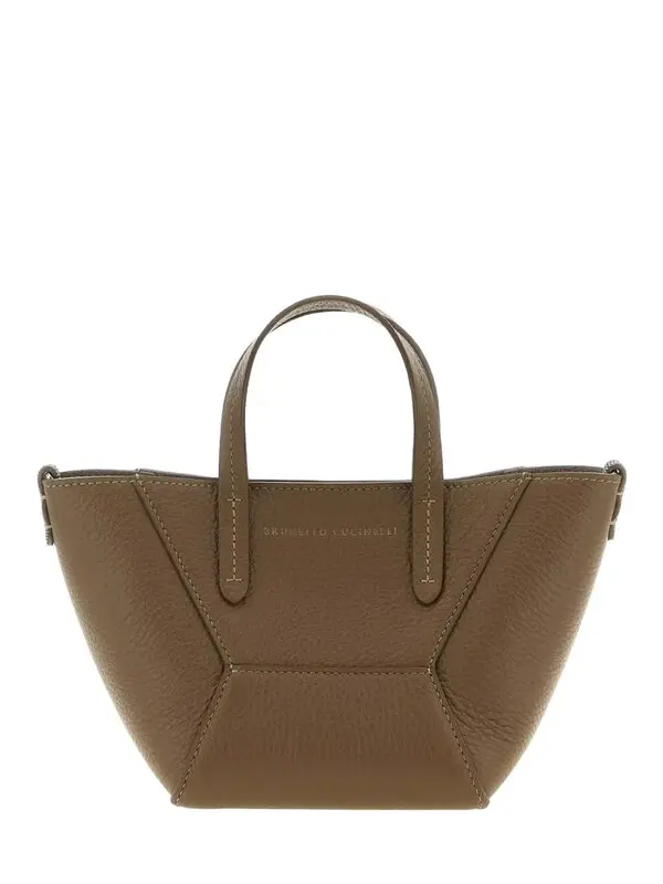 Brunello Cucinelli Duo Mini Top Handle Bag - Green
