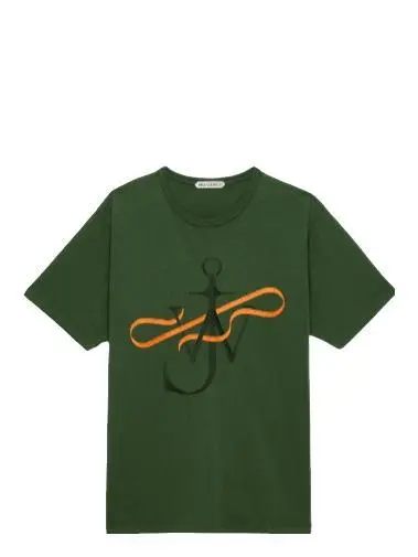 J.W.ANDERSON Jw Anderson Ribbon Anchor T-shirt - Green