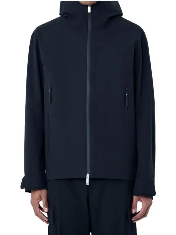 Moncler Zip-up Hooded Jacket With Removable Down Vest - Black