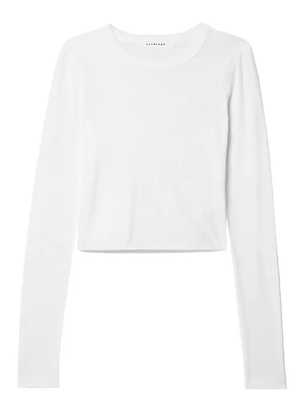 SLVRLAKE Cotton-jersey T-shirt - Natural White