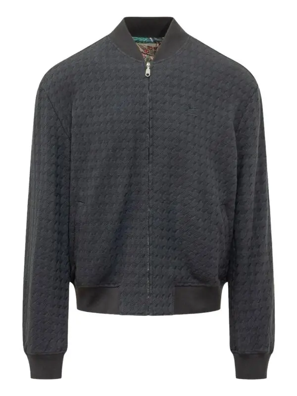 Etro Textured Zip-up Jacket - Black