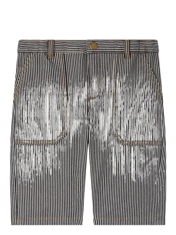 Bonpoint Levon Striped Shorts - Black