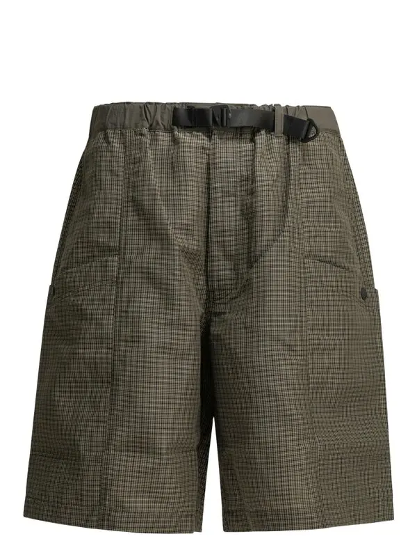 Comme Des Garçons Homme Plaid Cargo Shorts - Brown