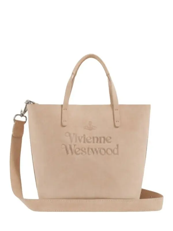 VIVIENNE WESTWOOD Studio Small Shopper Tote - Beige