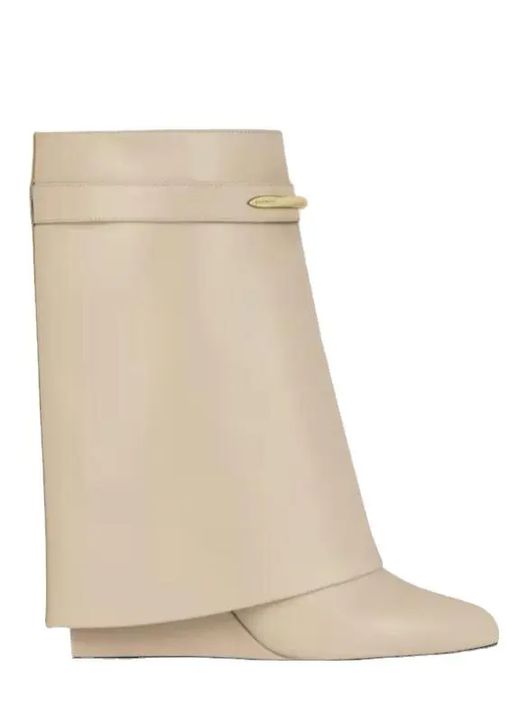Givenchy Shark Wedge Boots - Light Brown