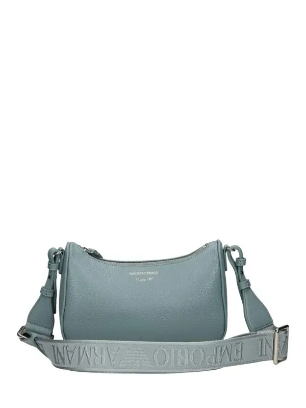 Emporio Armani Logo Strap Shoulder Bag - Dusty Blue