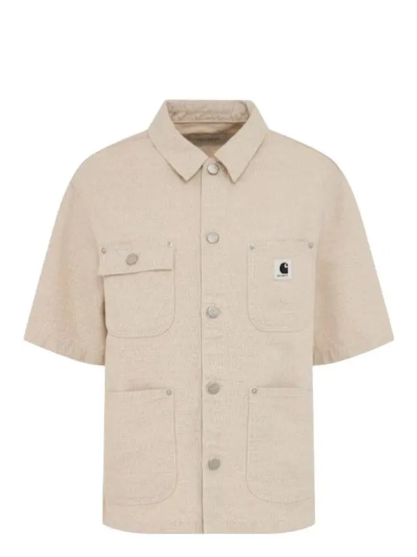 Carhartt Work In Progress Michigan Short-sleeved Shirt With Pockets - Nude