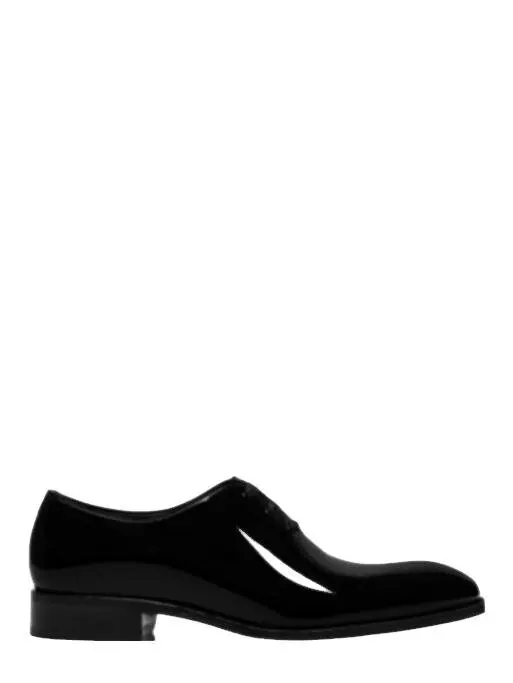 TOM FORD Vincent Patent Oxford Shoes - Black