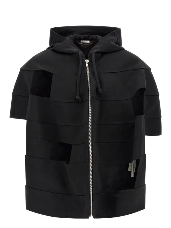 Comme Des Garçons Armor Oversized Hooded Jacket - Black