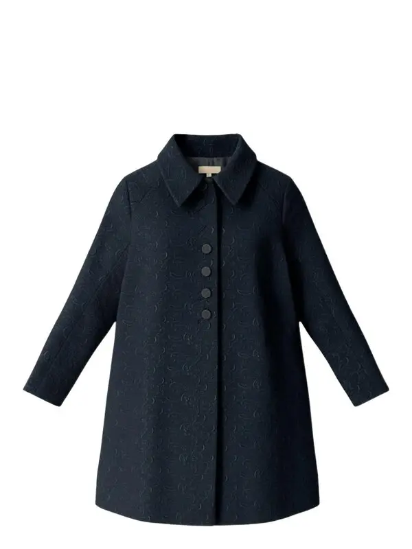 Alaïa Long Sleeve Coat - Black