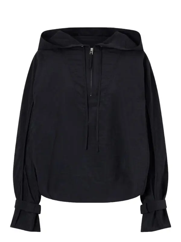 Co Long-sleeved Hooded Jacket - Black