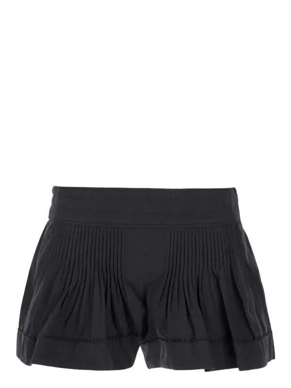 Isabel Marant Étoile Cybila Pleated Shorts - Black