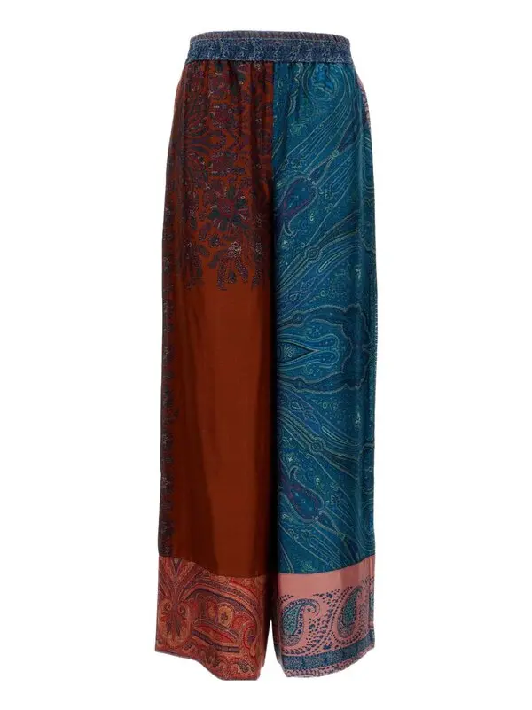 PIERRE-LOUIS MASCIA Elastic Waist Wide-leg Pants - Brown