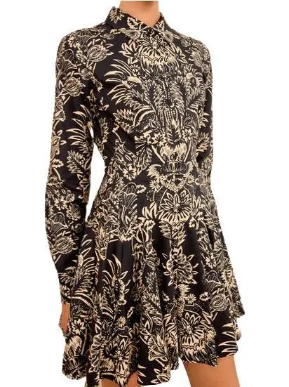 Ulla Johnson Taliyah Long Sleeve Mini Dress - Black